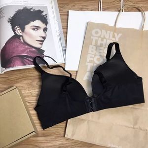Intimates & Sleepwear | Black Seamless Plunge Bra | Poshmark